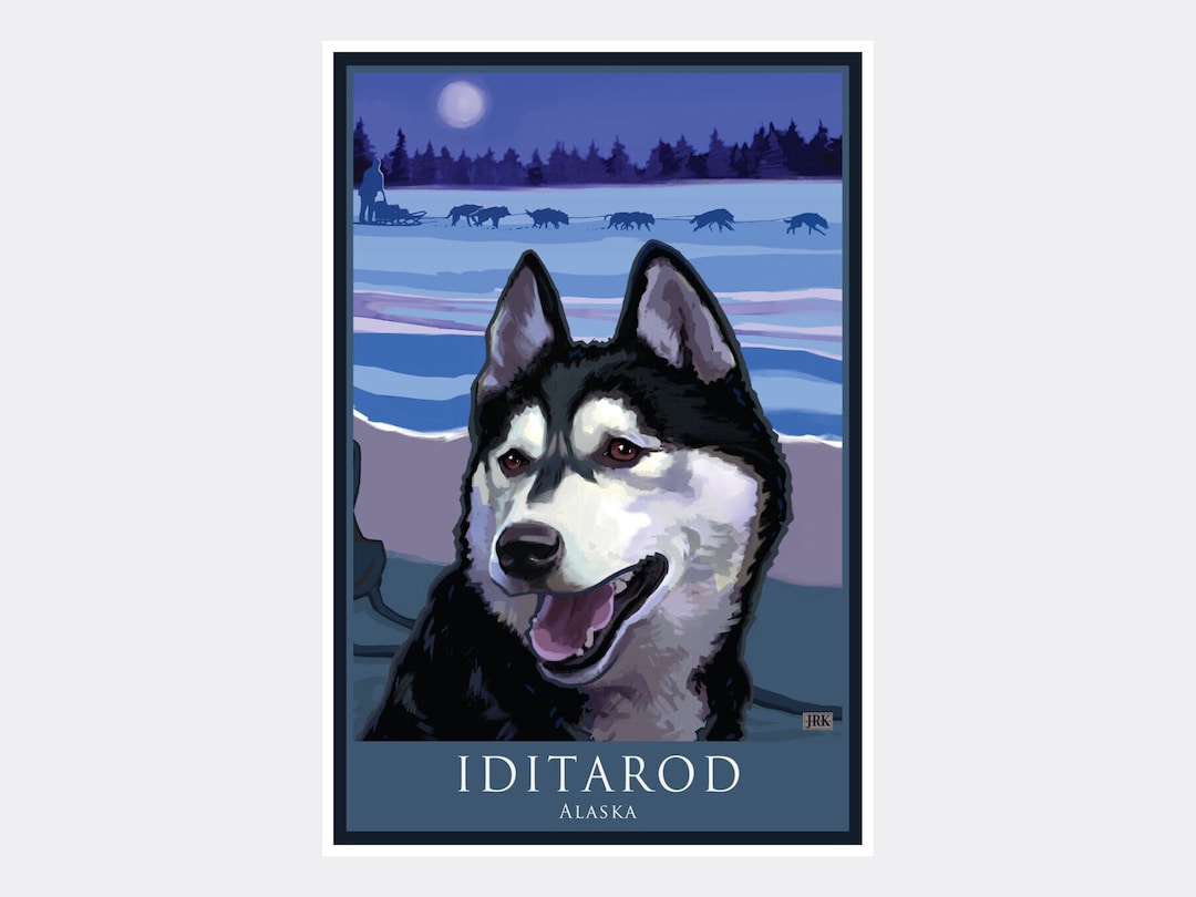 Iditarod Alaska Sled Dog Giclee Art Print: Alla Prima Painting - Etsy