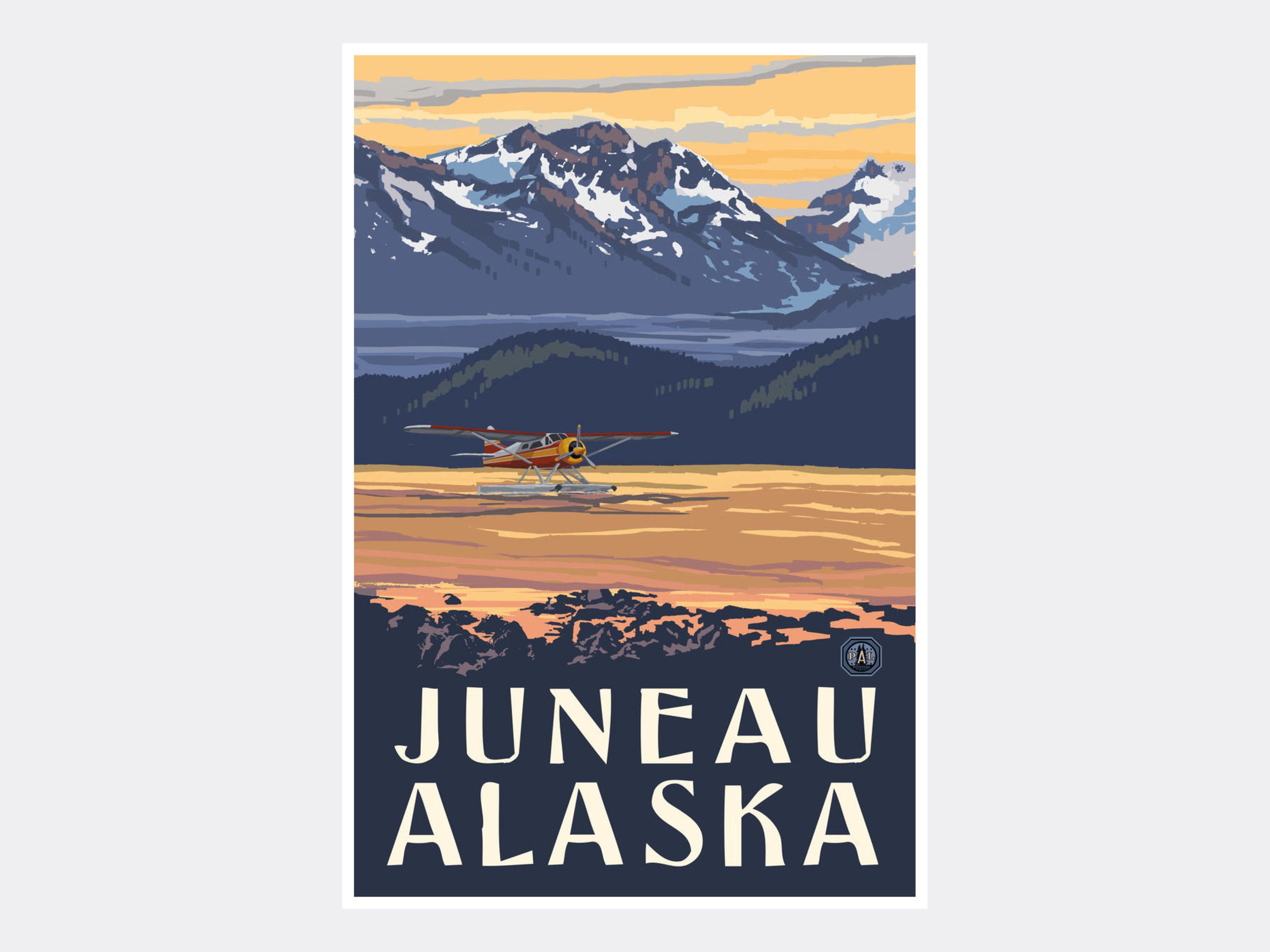 Juneau Alaska Float Plane Giclee Art Print Poster from | Etsy