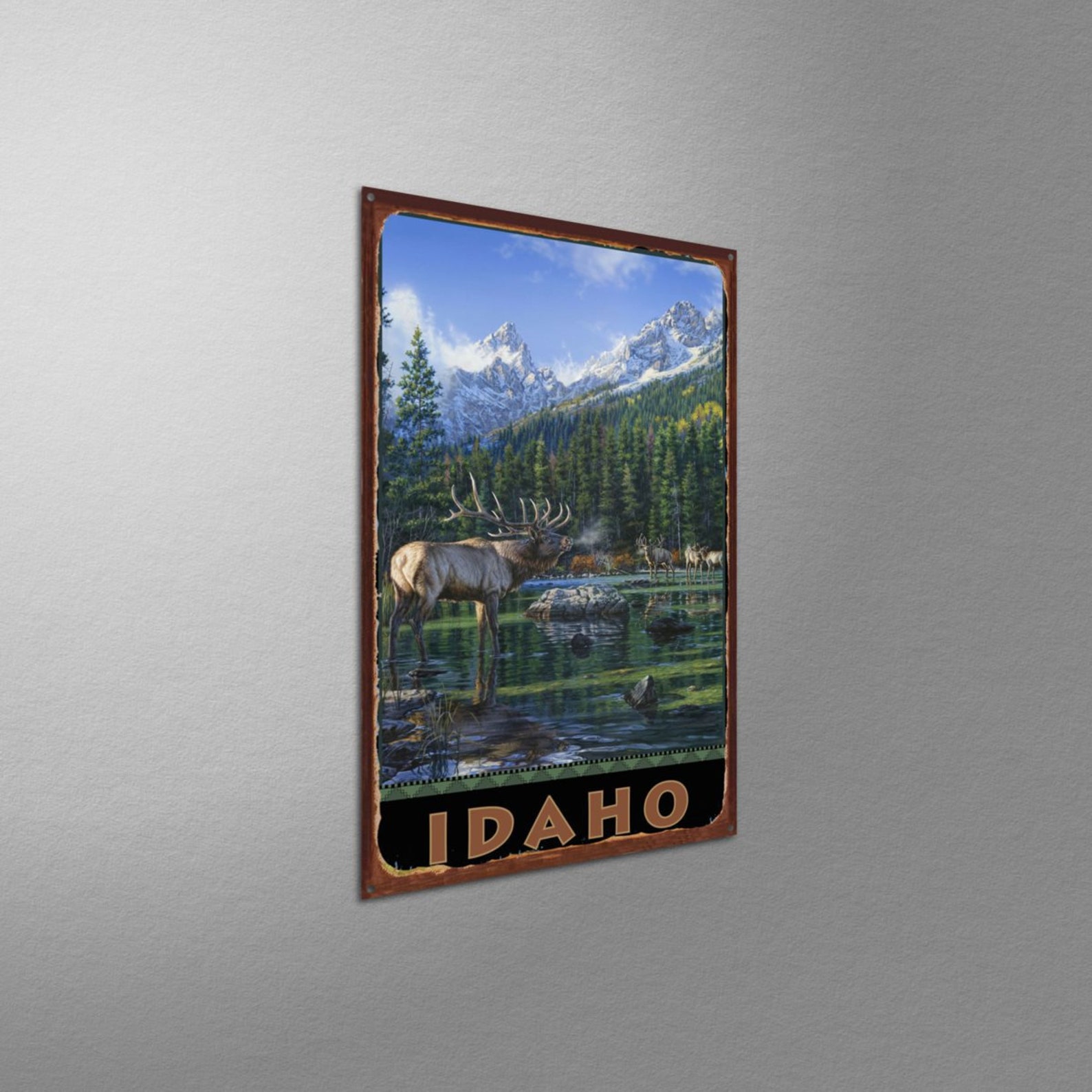 Idaho Elk Challenge Giclee Art Print Poster From Original | Etsy