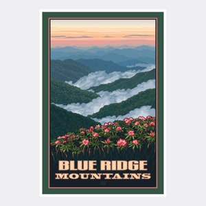 Blue Ridge Parkway Poster - Etsy