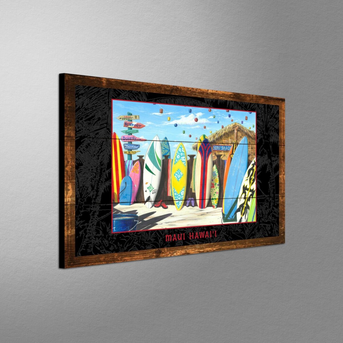 Maui Surf Shack Giclee Art Print Poster From Painting by Artist Scott ...