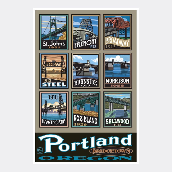 Portland Bridges - Etsy