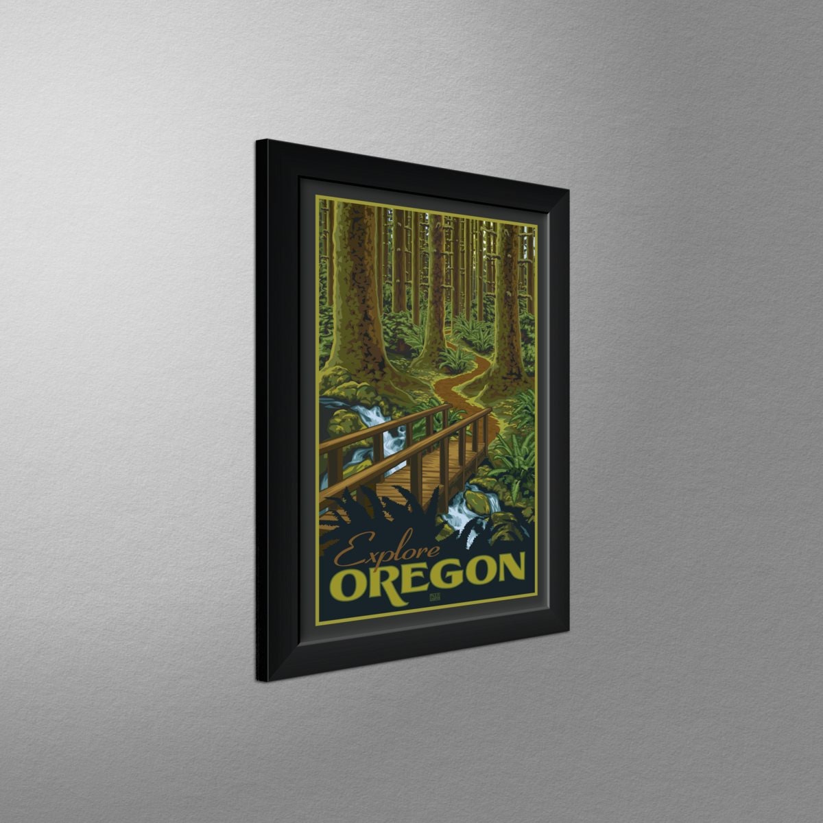 Oregon Giclee Art Print Poster From Travel Artwork by Artist Paul ...
