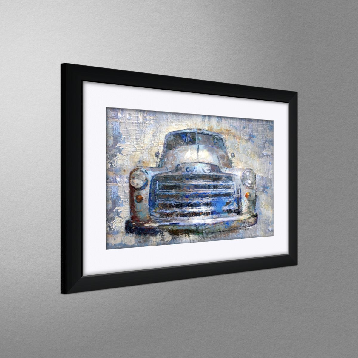 GMC (vintage Truck) Giclee Art Print Poster From Artwork by Artist Lisa ...