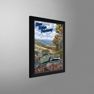 Blue Ridge Parkway Giclee Art Print Poster From Travel Artwork by ...