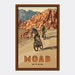Moab Utah Bikers Giclee Art Print Poster From Original Travel | Etsy