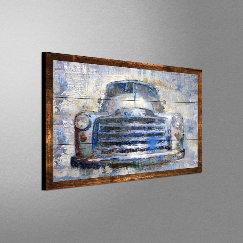 GMC (vintage Truck) Giclee Art Print Poster From Artwork by Artist Lisa ...