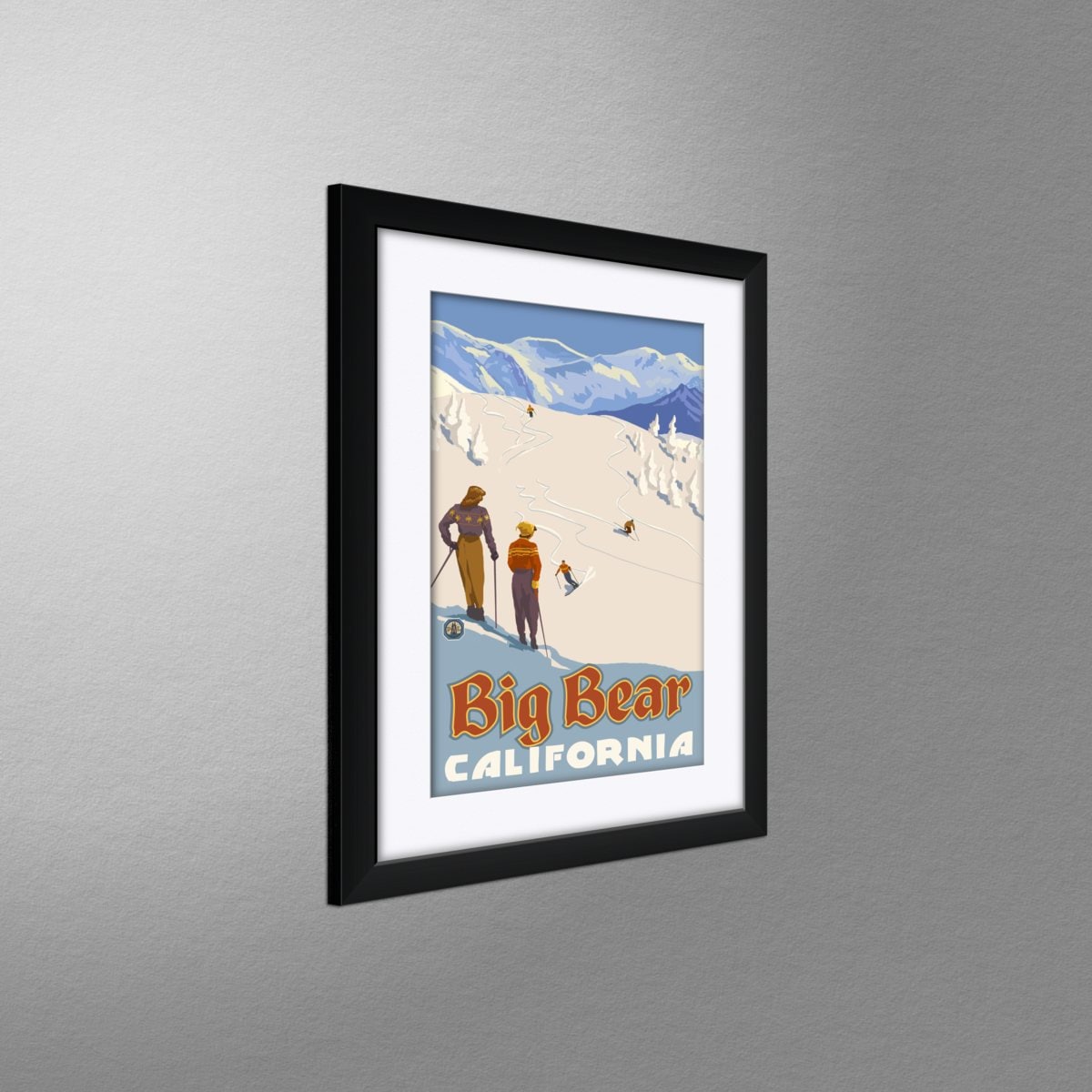 Big Bear California Giclee Art Print Poster From Travel Artwork by ...