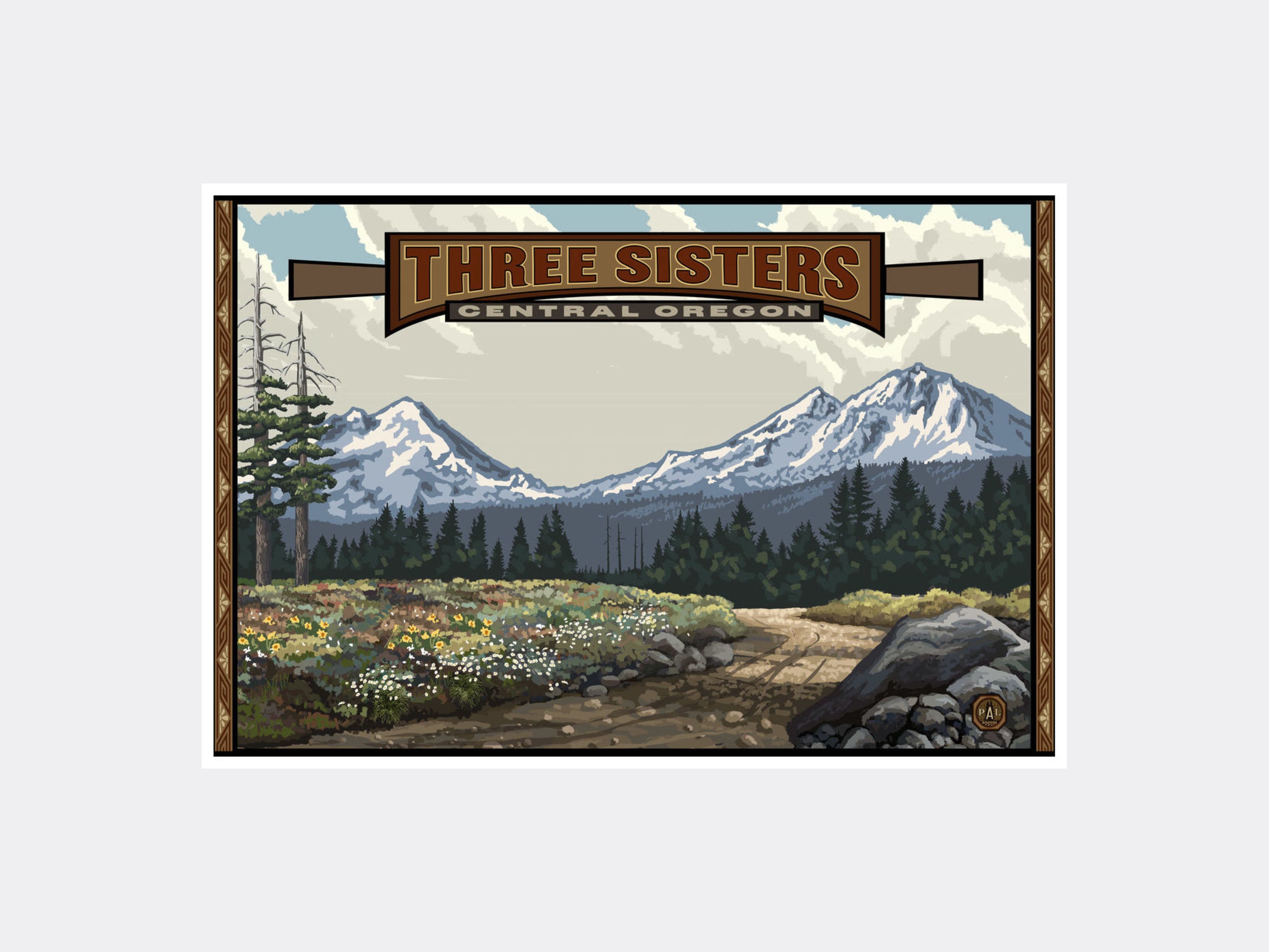 Three Sisters Oregon Giclee Art Print Poster from Original | Etsy