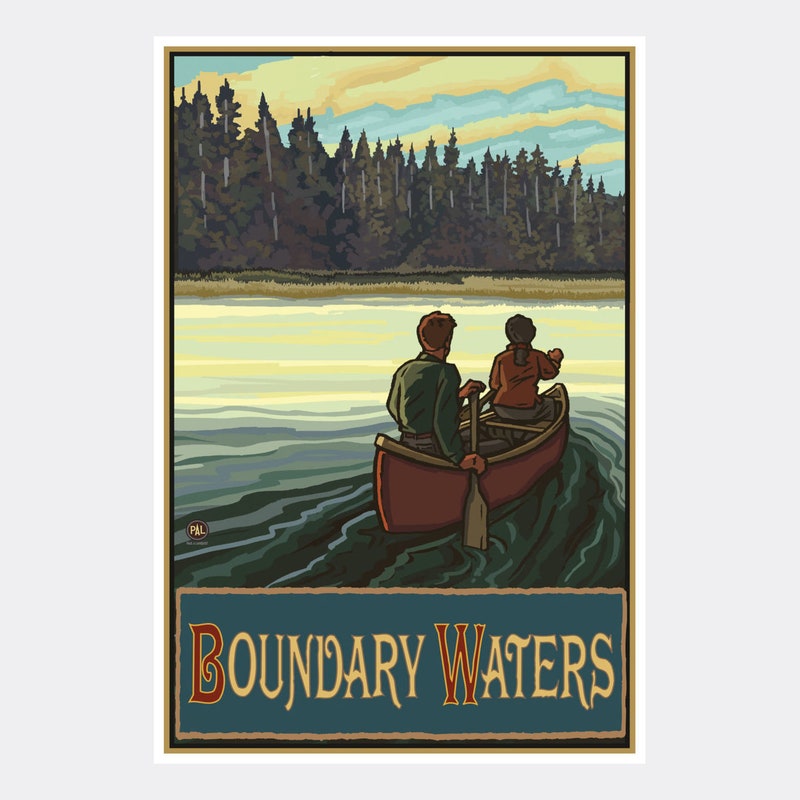 Boundary Waters Map - Etsy