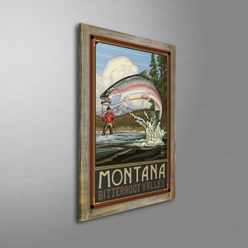 Montana Bitterroot Valley Giclee Art Print Poster From | Etsy