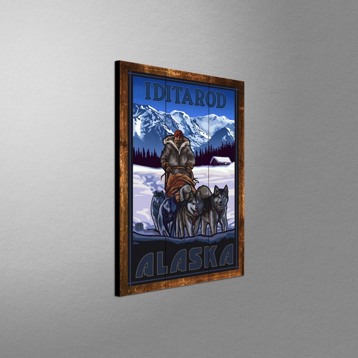 Iditarod Alaska Sled Dogs Giclee Art Print Poster from | Etsy
