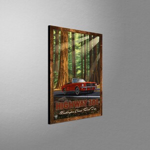 Highway 101 Washington Coast Road Trip Giclee Art Print Poster From ...