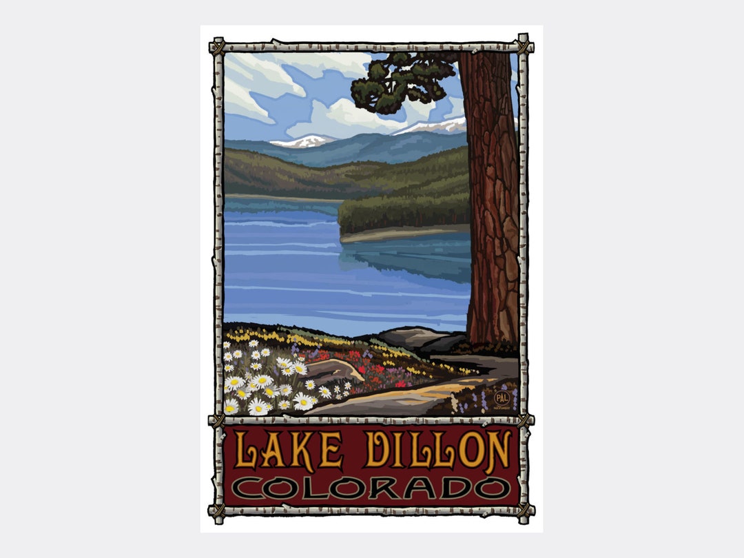 Lake Dillon Colorado Art Print: Vintage Travel Poster by Paul A ...
