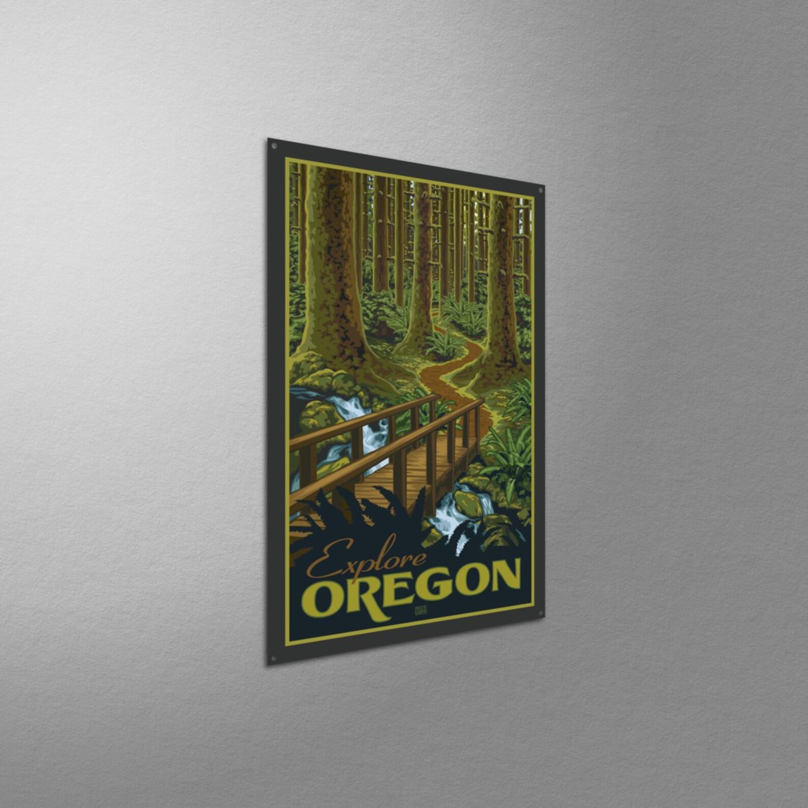 Oregon Giclee Art Print Poster From Travel Artwork by Artist Paul ...