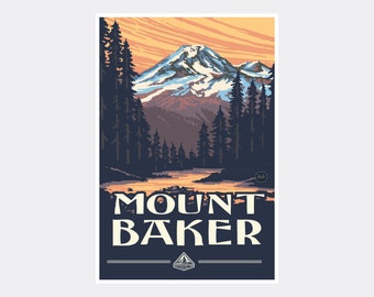 Mount Baker | Etsy