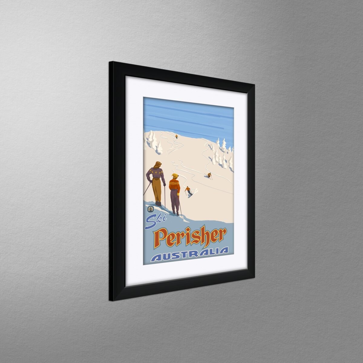Perisher Australia Giclee Art Print Poster From Travel Artwork - Etsy UK