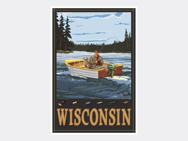 Wisconsin State Parks Poster - Etsy