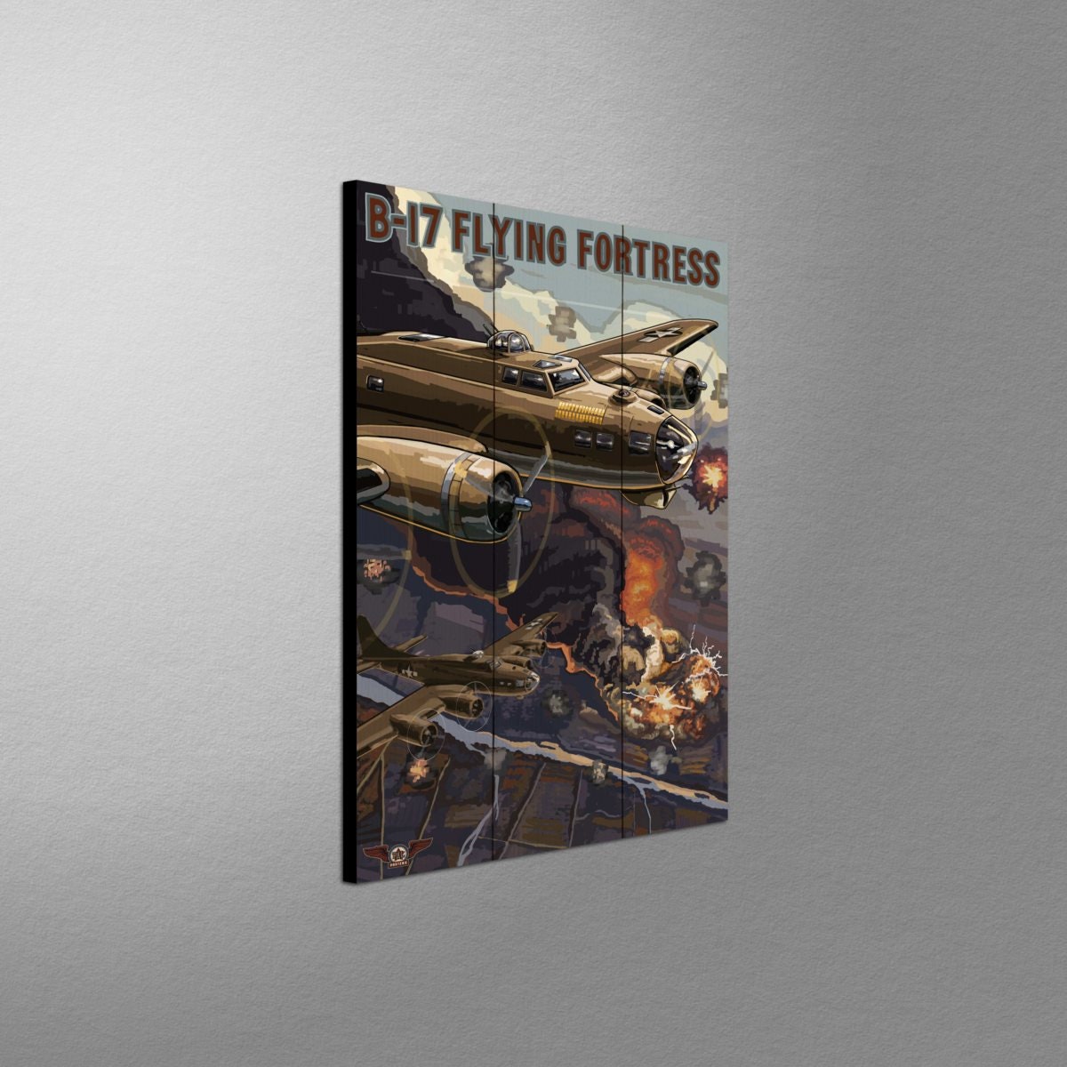 B-17 Flying Fortress Giclee Art Print Poster From Travel Artwork by ...