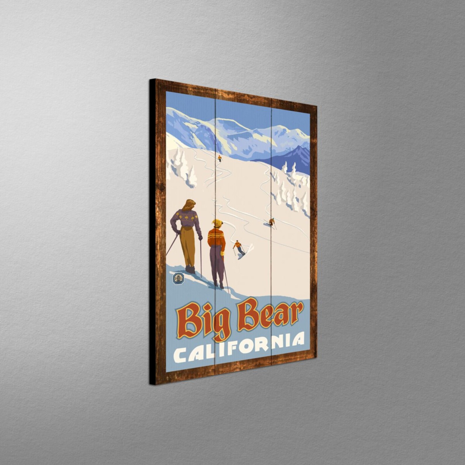 Big Bear California Giclee Art Print Poster From Travel Artwork by ...
