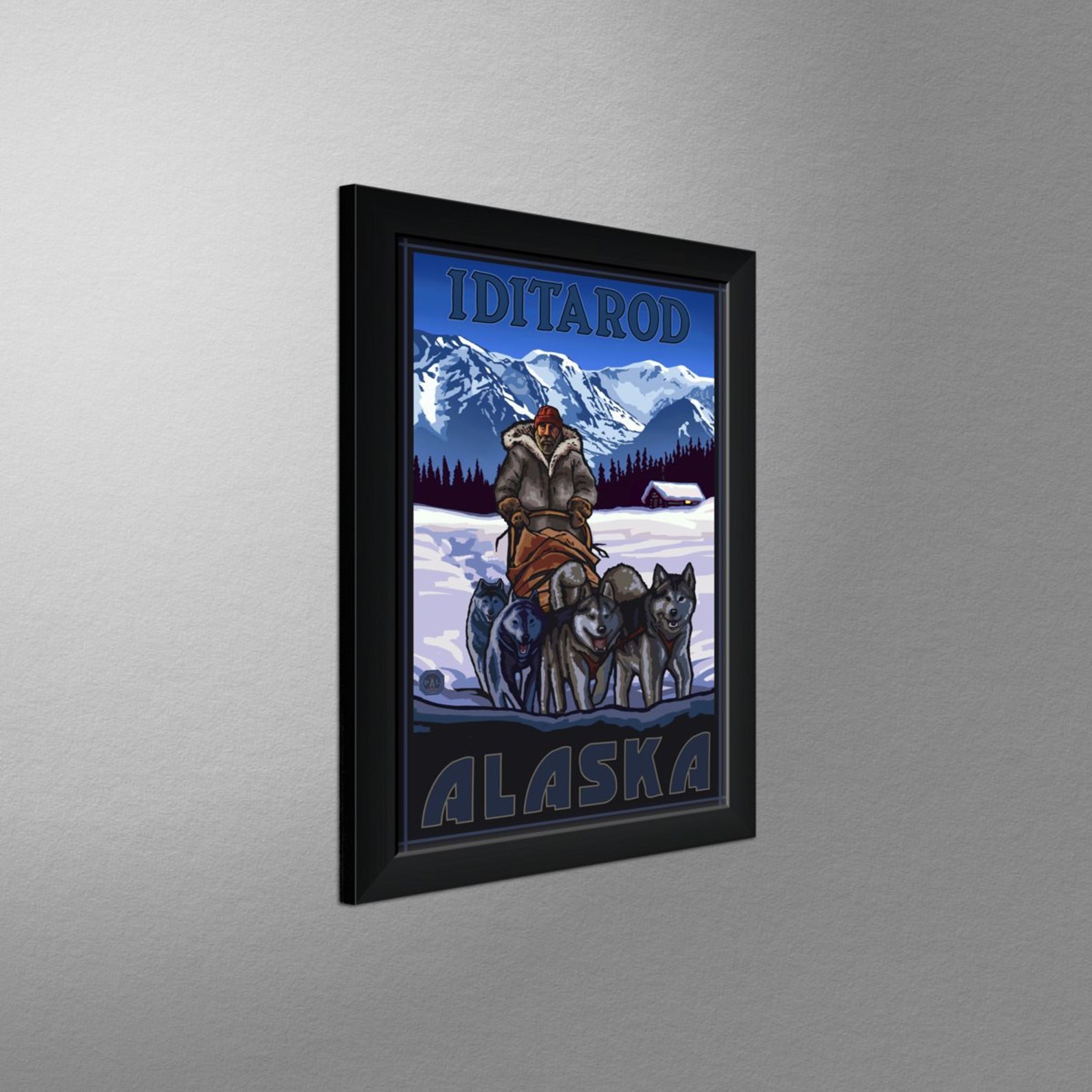 Iditarod Alaska Sled Dogs Giclee Art Print Poster From Travel - Etsy