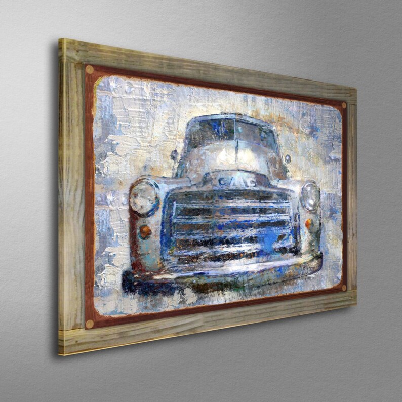 GMC (vintage Truck) Giclee Art Print Poster From Artwork by Artist Lisa ...