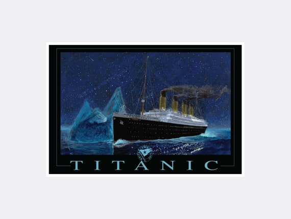 Moment of Titanic Collision Giclee Art Print Poster From - Etsy