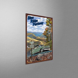 Blue Ridge Parkway Giclee Art Print Poster From Travel Artwork by ...