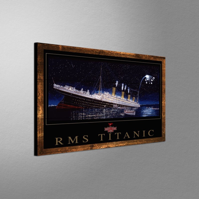 Titanic sinking stern view Giclee Art Print Poster from | Etsy