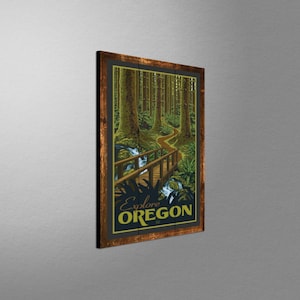 Oregon Giclee Art Print Poster From Travel Artwork by Artist Paul ...