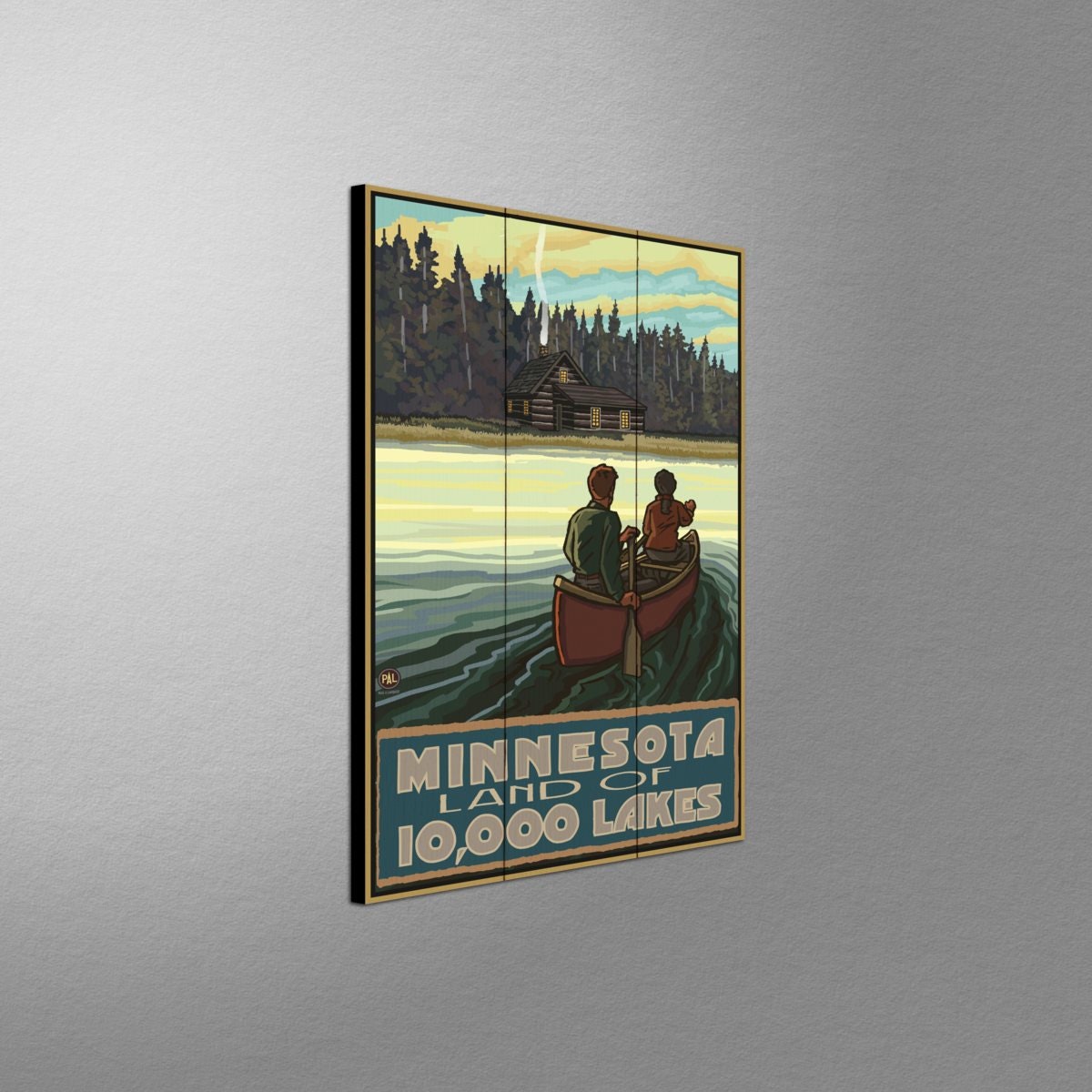 Minnesota 10000 Lakes Giclee Art Print Poster From Travel Artwork by ...