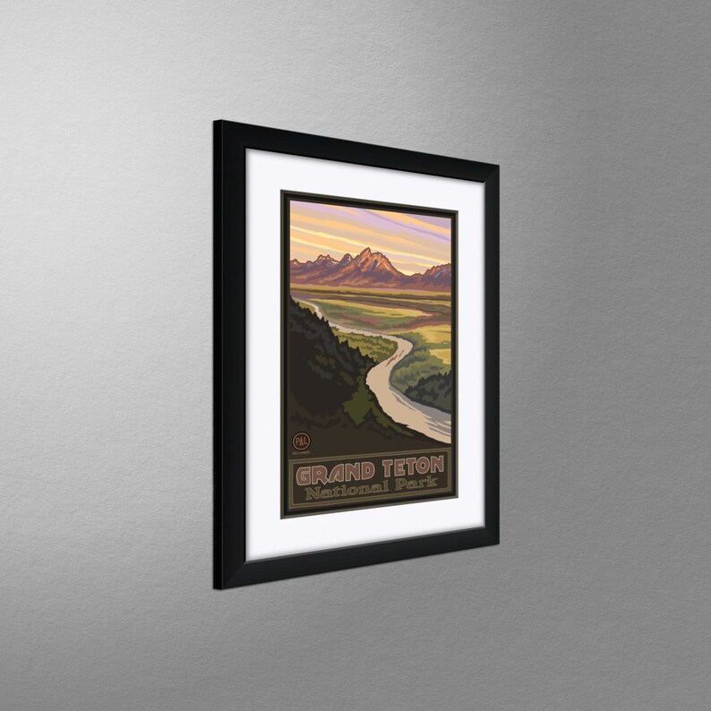 Teton Snake River Overlook Giclee Art Print Poster From Travel - Etsy