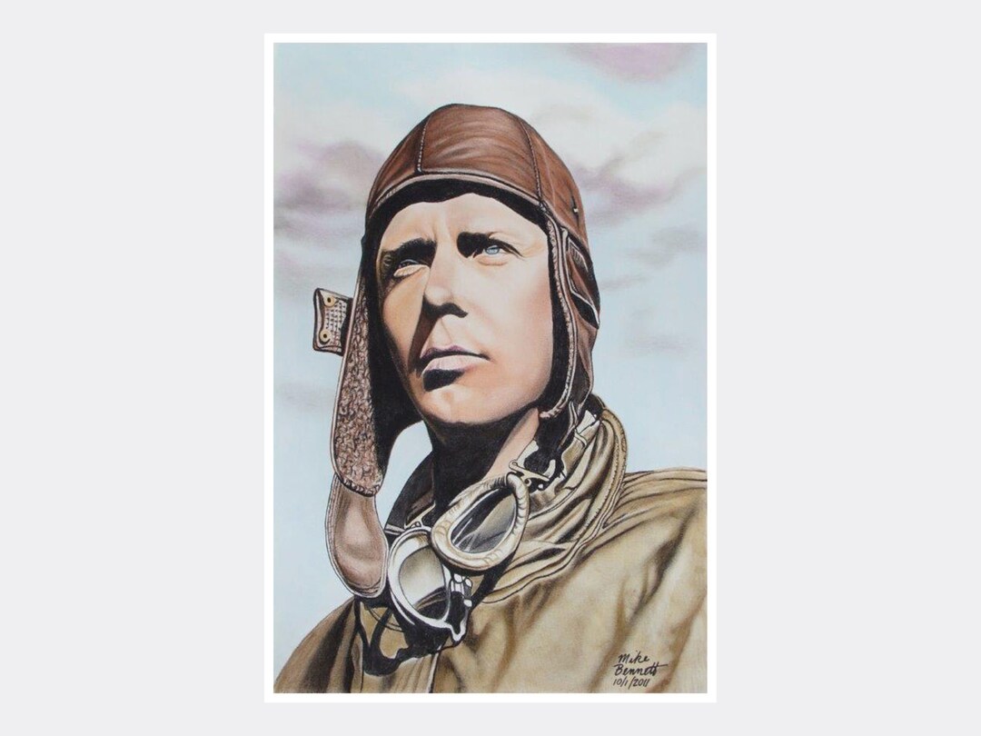 Charles Lindbergh Giclee Art Print Poster From Drawing and Painting by ...