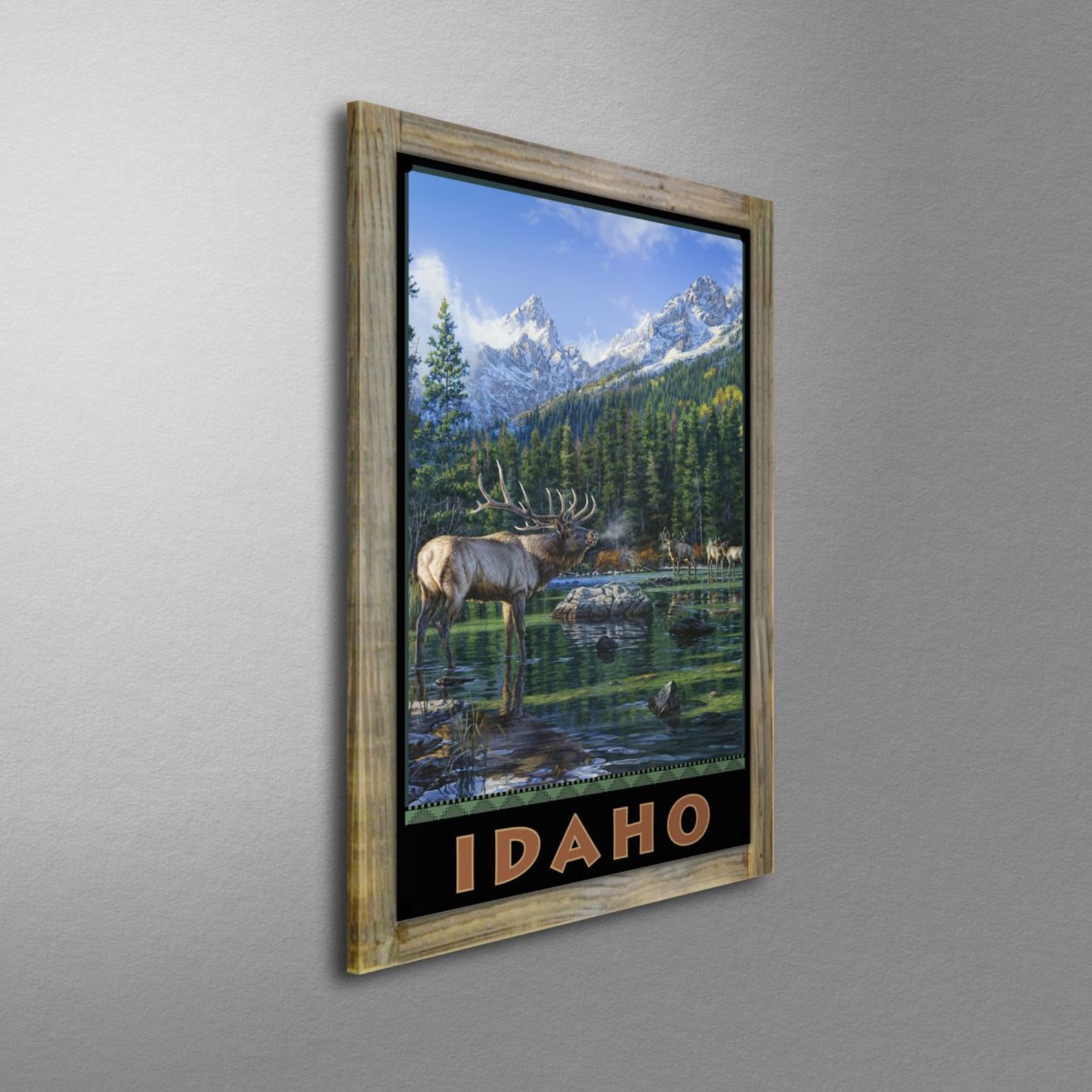 Idaho Elk Challenge Giclee Art Print Poster From Original | Etsy