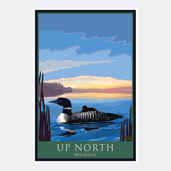Up North Michigan Wall Art - Etsy