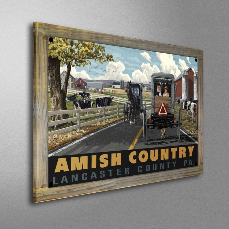 Amish Country Lancaster County Pennsylvania Giclee Art Print - Etsy