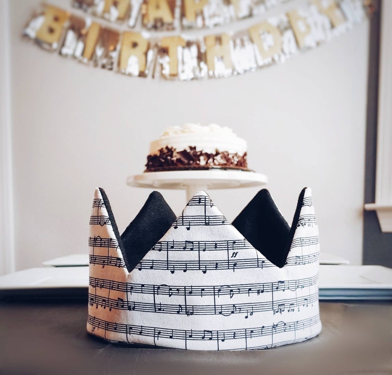 Music Birthday Crown Music Note Crown Music Birthday Hat - Etsy
