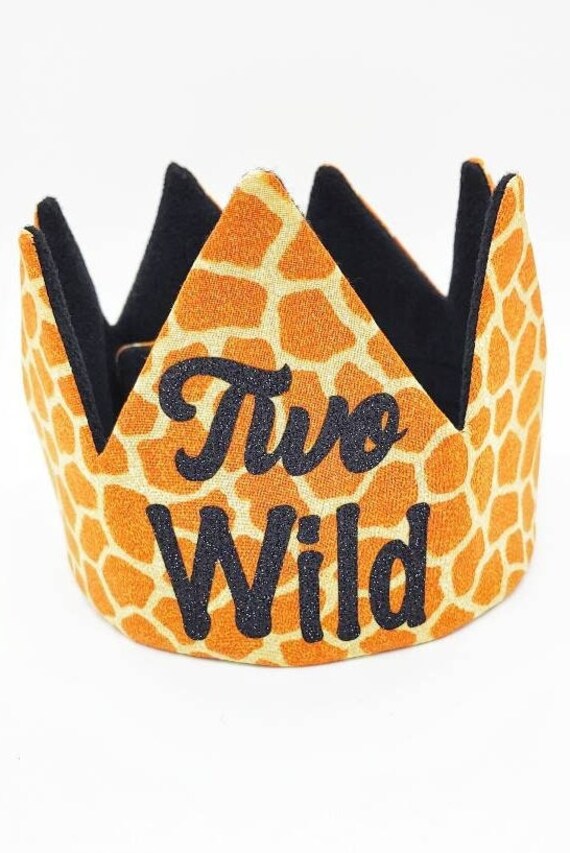 Two Wild Birthday Crown | Safari Animal Crown | Animal Print Crown ...