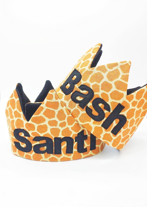 Safari Birthday Crown- Jungle Birthday Crown-Giraffe Print Crown-Animal ...