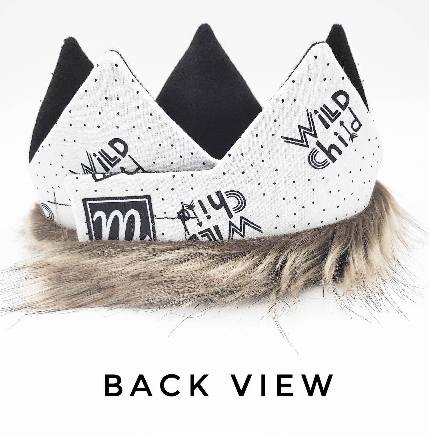 Birthday Crown Fabric Crown Custom Crown Faux Fur Crown - Etsy