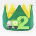 Handmade Trash Truck Birthday Crown: Personalized Fabric Party Hat - Etsy