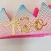 Birthday Crowns/ Party Hats/ Personalized Crown/ Fabric Crown/ | Etsy