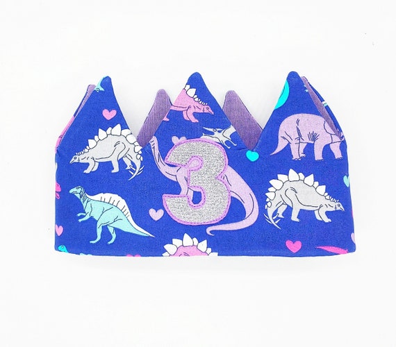 Girl Dinosaur Crown | Dinosaur Party Hat | Dinosaur Birthday Crown ...