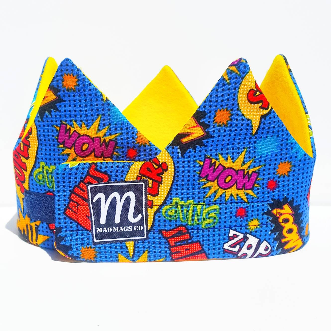 Handmade Superhero Birthday Crown: Personalized Fabric Party Hat - Etsy