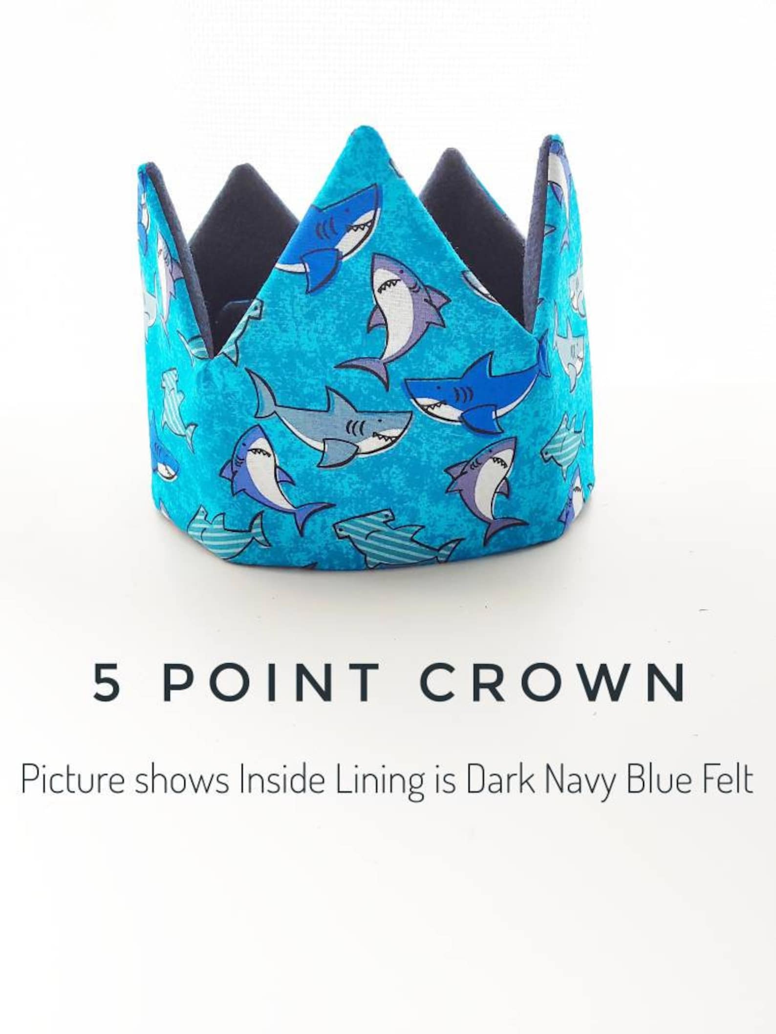Shark Crown / Shark Birthday / Birthday Crown / Ocean Theme Birthday ...