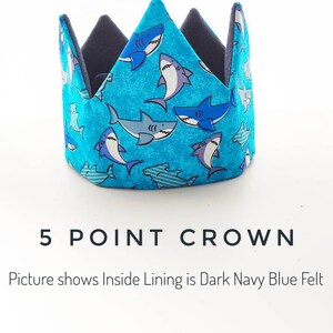 Shark Crown / Shark Birthday / Birthday Crown / Ocean Theme Birthday ...