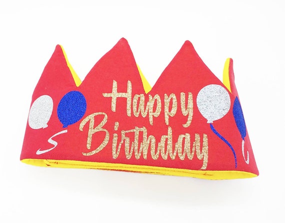 Personalized Birthday Crown/ Custom Felt Crown/ Birthday Hat/ Felt ...