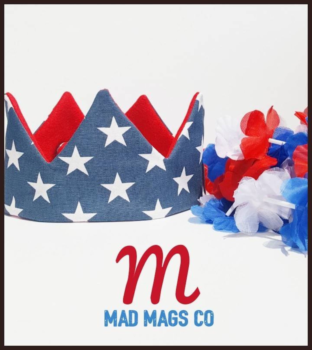 Handmade Fourth of July Crown: Patriotic USA Birthday Hat - Etsy