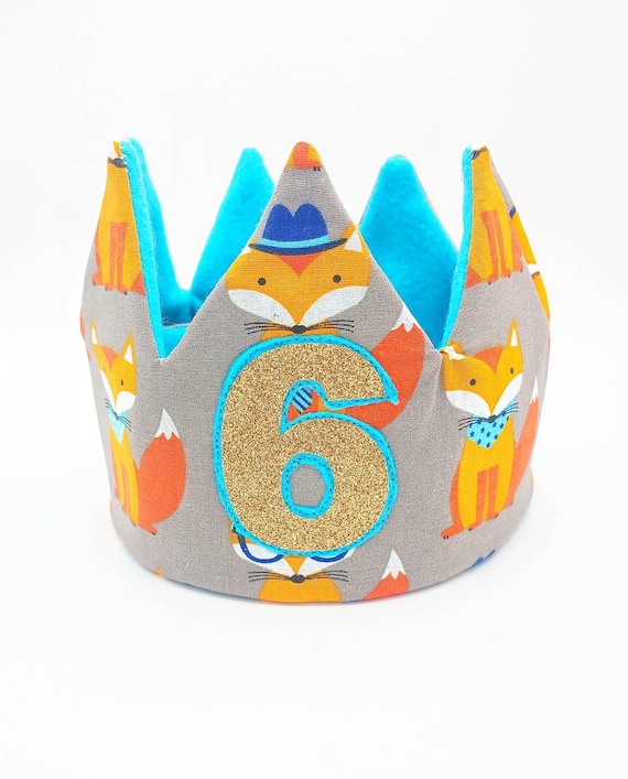 Fox Crown/ Fox Birthday Crown/ Fox Birthday/ Birthday Crown/ Fox Party ...