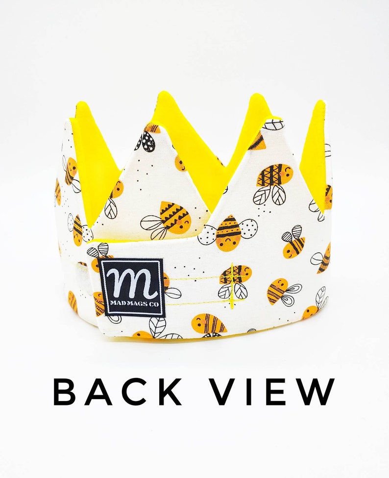 Bumble Bee Birthday Crown: Custom Cotton Felt, Reversible - Etsy